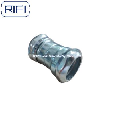 China EMT Galvanized Steel EMT Pipe Fittings Compression Coupling 1/2