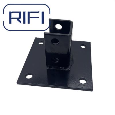 Cina Acciaio 4 fori Quadrato Monte 1-5/8 Single Strut Channel Post Base con rivestimento in polvere in vendita