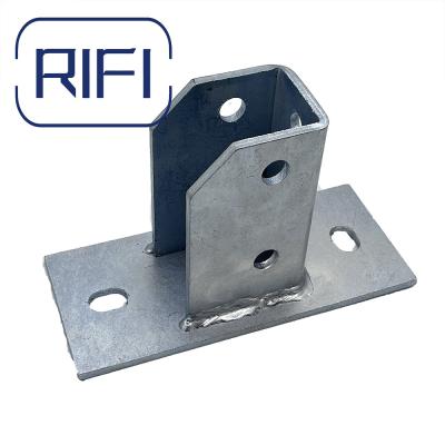 China Post Base 4 Holes Square Post Bracket Mount For 1-5/8