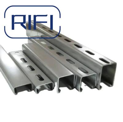 China 1 5 8 Strut Channel SS 304 SS316  SS Unistrut With  For Commercial Metal Structures And Accessories for sale