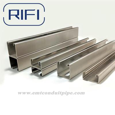 China 1 5 8 Strut Channel SS 304 SS316  SS Unistrut With  For Commercial Metal Structures And Accessories for sale