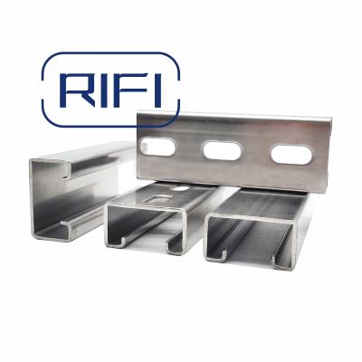 China 1 5 8 Strut Channel SS 304 SS316  SS Unistrut With  For Commercial Metal Structures And Accessories for sale