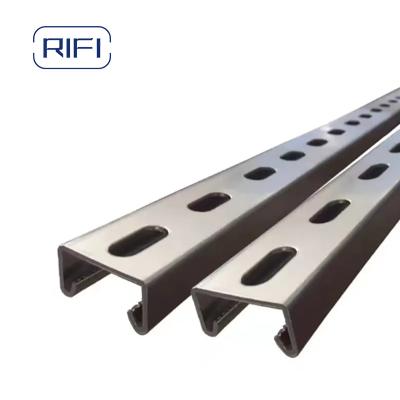China Galvanized Sheet Slotted Strut With Galvanized Steel Slotted Strut Channel for sale