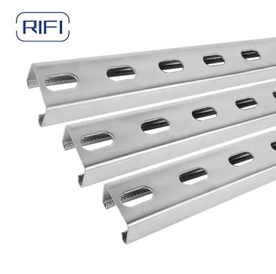 China Galvanized Sheet Slotted Strut With Galvanized Steel Slotted Strut Channel for sale