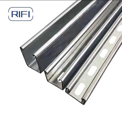 China Galvanized Sheet Slotted Strut With Galvanized Steel Slotted Strut Channel for sale