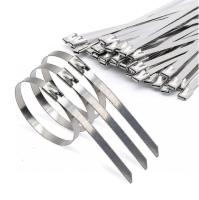 China Stainless Steel Cable Tie-Releasable Type Cable Zip Multifunctional Cable Bundle Ties for sale