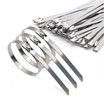 China Stainless Steel Cable Tie-Releasable Type Cable Zip Multifunctional Cable Bundle Ties for sale