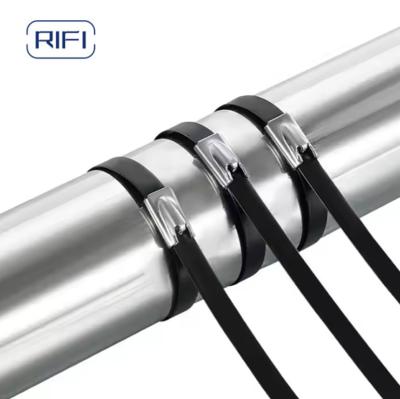 China Stainless Steel Cable Tie-Releasable Type Cable Zip Multifunctional Cable Bundle Ties for sale