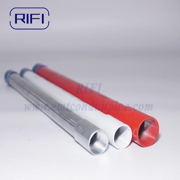 빨강/흰색/주황색 PVC 코팅 BS4568 GI 전기 전선관 (두께 1.2mm-1.6mm)