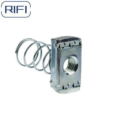 China Unistrut de aço inoxidável galvanizado a quente com amendoim de mola e revestimento à venda