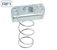 China Electro Galvanizing Unistrut Channel Accessoires Spring Nut M6 M8 M10 for sale