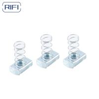 China Electro Galvanizing Unistrut Channel Accessoires Spring Nut M6 M8 M10 for sale