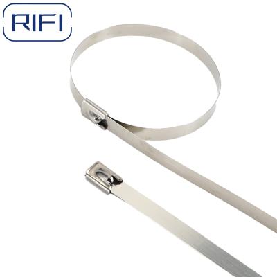 China Edelstahl 304,316 Kugelverriegelung Typ Kabelbindung, jede Tasche 100 PCS zu verkaufen