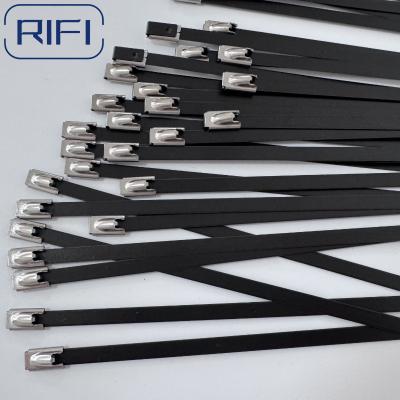 China Edelstahl 304, 316, alle epoxybeschichteten Edelstahl-Kabelbinder mit Kugelverschluss zu verkaufen