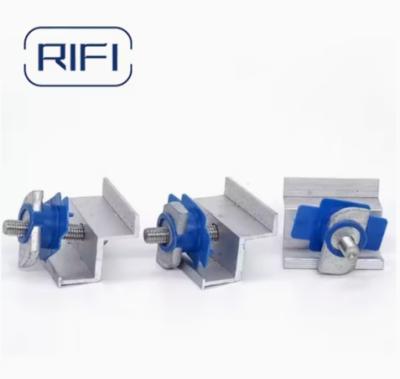 China PV Module Morsetto Centrale Double Middle Clip Aluminum Solar Panel Mount MID Clamp for sale