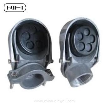 China Galvanised Weatherproof EMT Conduit Cap with Set Screw for 1/2"-4" Service Entrance Clamp Type for sale