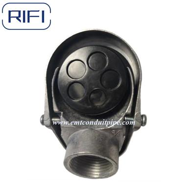 China Galvanised Weatherproof EMT Conduit Cap with Set Screw for 1/2"-4" Service Entrance Clamp Type for sale