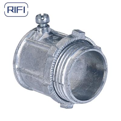 China Zinc Die Cast EMT Conduit Connector 1/2"-4" Set Screw Type for Electrical Box Connection for sale