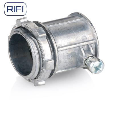 China Zinc Die Cast EMT Conduit Connector 1/2"-4" Set Screw Type for Electrical Box Connection for sale
