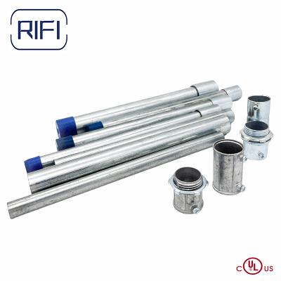 China 1/2 Inch Standard Thickness EMT Conduit with Custom Length and Small Bundle Packing for Electrical Wiring for sale