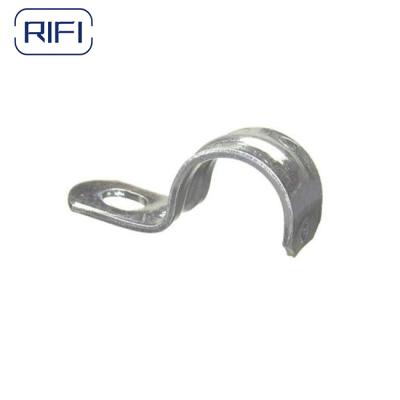 China Galvanized Steel EMT One Hole Strap for 3/4" and 1" EMT Conduit with 1/2"-4" Size Range for sale
