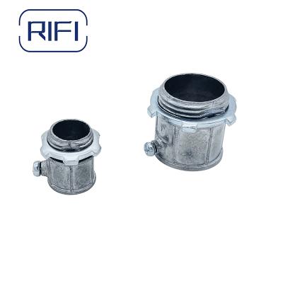 Cina Raccordi e connettori per tubi conduit EMT zincati per applicazioni a parete con collegamento a scatola elettrica in dimensioni da 1/2"-4" in vendita