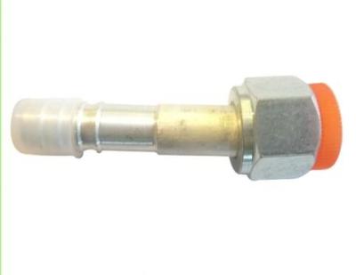 China #6 #8 #10 #12 Straight Female O-Ring 7/8-14UNF Aluminium joint with iron cap auto air conditioning hose fitting for sale