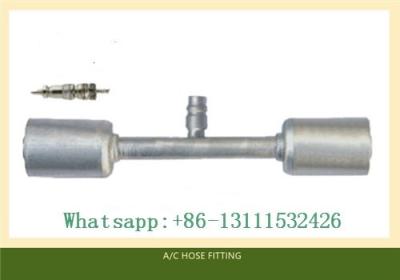 China Through pipe with Al jacket R134a High& Low Pressure valve air conditioning Hose fitting for sale