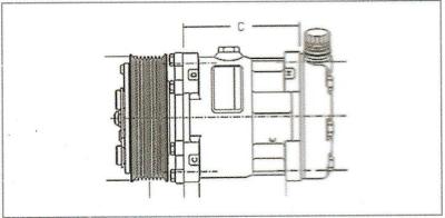 China ALA22345 SANDEN A/C COMPRESSOR SANDEN 4305 A/C COMPRESSOR EAR A/C COMPRESSOR for sale