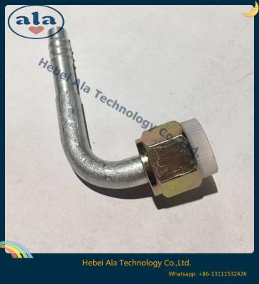 China #6 #8 #10 #12 A/C Al joint with iron cap 90 Degree Female O-Ring fitting O-Ring Female Thread 90 degree Hose connector for sale