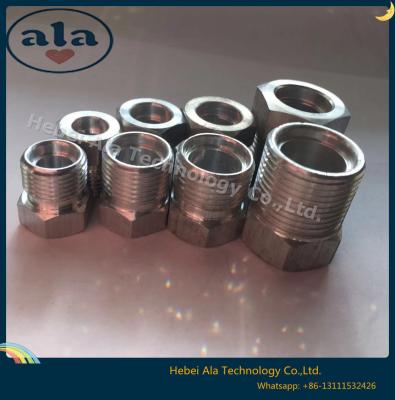 China #6 #8 #10 #12 Aluminum A/C Hose Fittings Aluminum O-Ring external head Fittings Plugs for sale