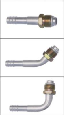 China #6 #8 #10 #12 Al joint (Iron outer screw) (Male O-Ring)/Straight 45° 90°Shape / auto air conditioning hose fitting for sale