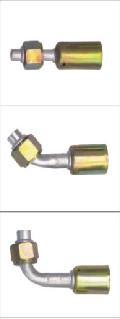 China #6 #8 #10 #12 Al joint with iron jacket ( Female O-Ring)/Straight 45° 90°Shape / auto air conditioning hose fitting for sale