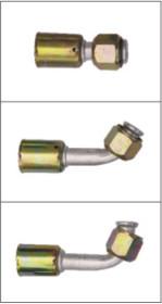 China #6 #8 #10 #12 Al joint with iron jacket (Female Flare)/Straight 45° 90°Shape / auto air conditioning hose fitting for sale