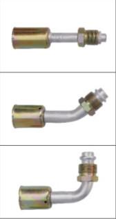 China #6 #8 #10 #12 Flexible iron outer screw joint with iron jacket (  Male O-Ring ) / auto air conditioning hose fitting for sale
