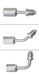China #6 #8 #10 #12 Flexible Al outer screw jonit with Al jacket (Male O-Ring)/ auto air conditioning hose fitting for sale