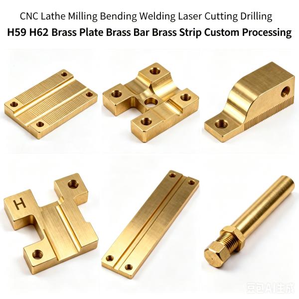 Quality Customized Brass Processing H59H62 Parts Processing CNC Processing Copper Sheet, for sale