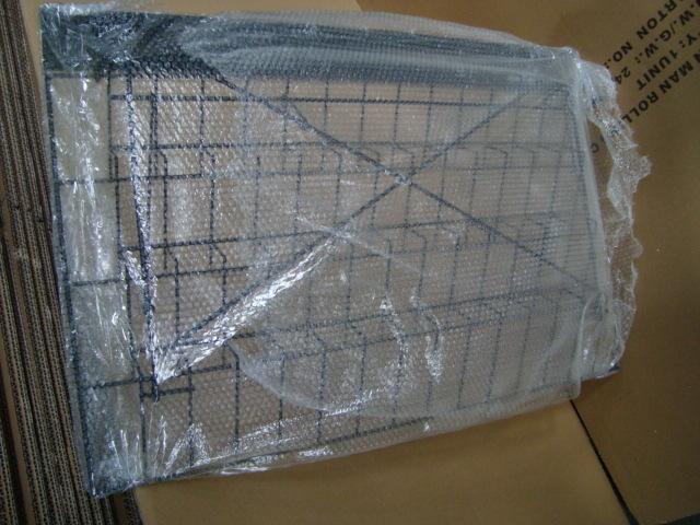4 Layers Metal Table Top Display Stands With Back Open Door 3