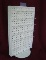 China Rotating Tabletop Pegboard Display / Double Side Countertop Pegboard Display for sale