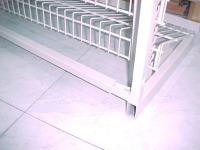 China Floor Standing Adjustable Wire Rack , Mulitple Tier Adjustable Display Shelves for sale