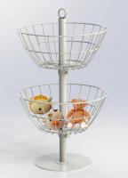 China 2 Baskets Metal Table Top Display Stands for sale