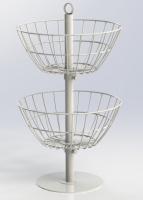 China 2 Baskets Metal Table Top Display Stands for sale