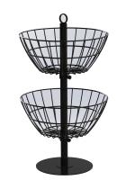 China 2 Baskets Metal Table Top Display Stands for sale