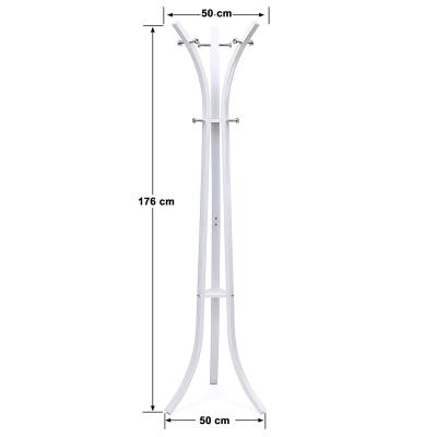Cina Supporto del gancio di cappotto della metropolitana del metallo bianco/supporto d'acciaio dello scaffale del cappotto struttura tubolare in vendita