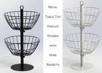 China 2 Baskets Metal Table Top Display Stands for sale