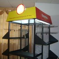 China Floor Standing 4 Sides Gridwall Branded Display Stands for sale
