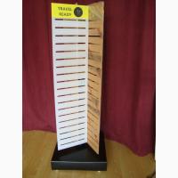 China 4 sided Plastic Slatwall Branded Display Stands for sale