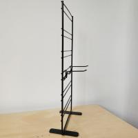 China Wire Grid Wall Metal Table Top Display Stands With Adjustable Hooks 2 Sides for sale