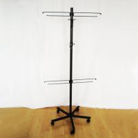 China Multi Angle Hooks 3 Tire Pans Metal Floor Display Stands for sale