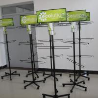 China Multi Angle Hooks 3 Tire Pans Metal Floor Display Stands for sale